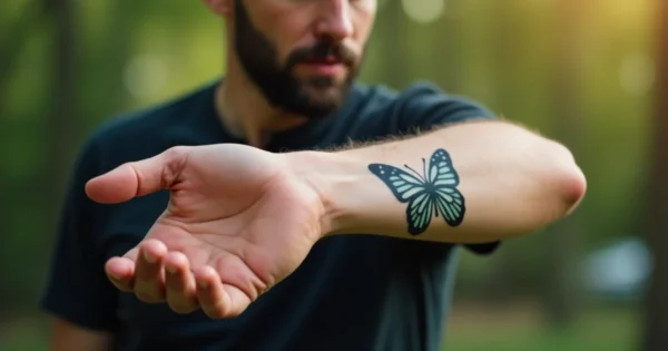 Tatouage papillon homme : symbole de métamorphose au masculin - Ze News